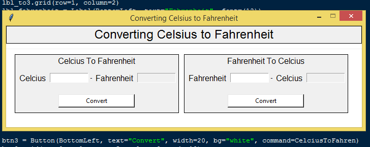 Converting Celsius to Fahrenheit in Python | SourceCodester